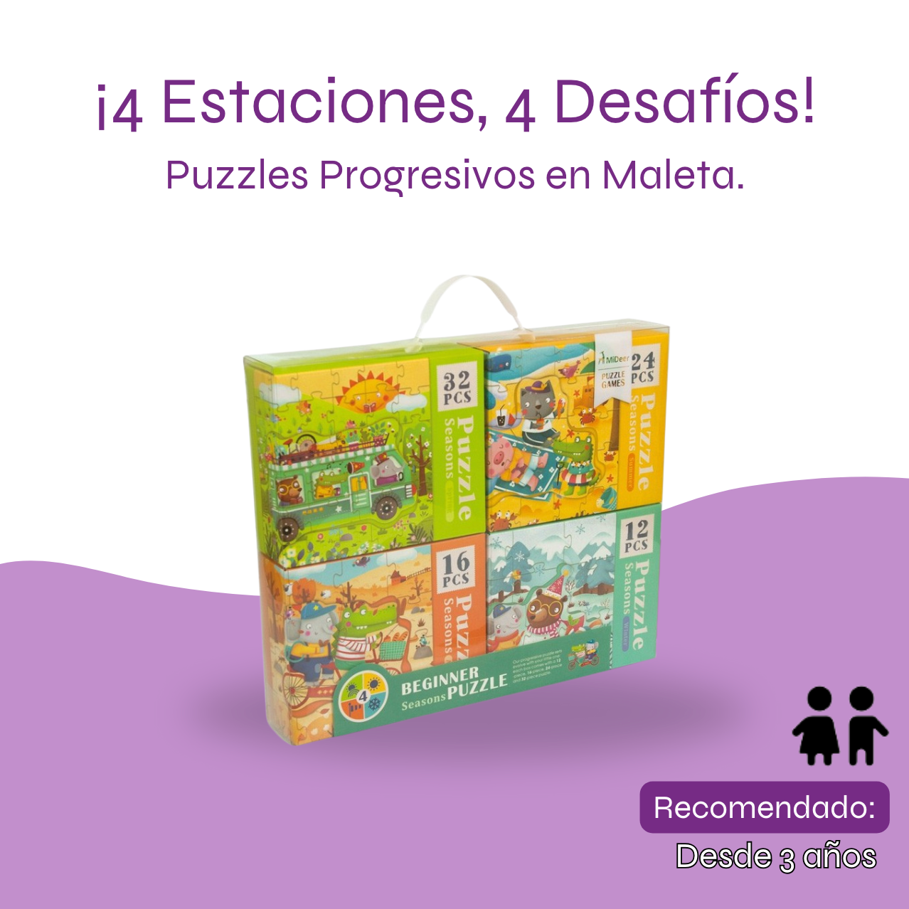 ¡Maleta 4 Puzzles de las Estaciones! - Desarrollo y Aprendizaje para N ...